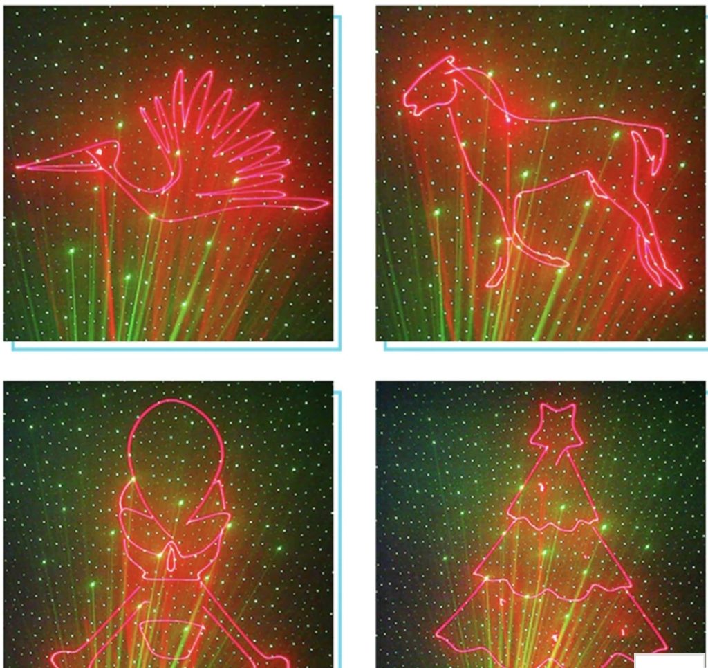 Animated festive laser light - Rowe Events