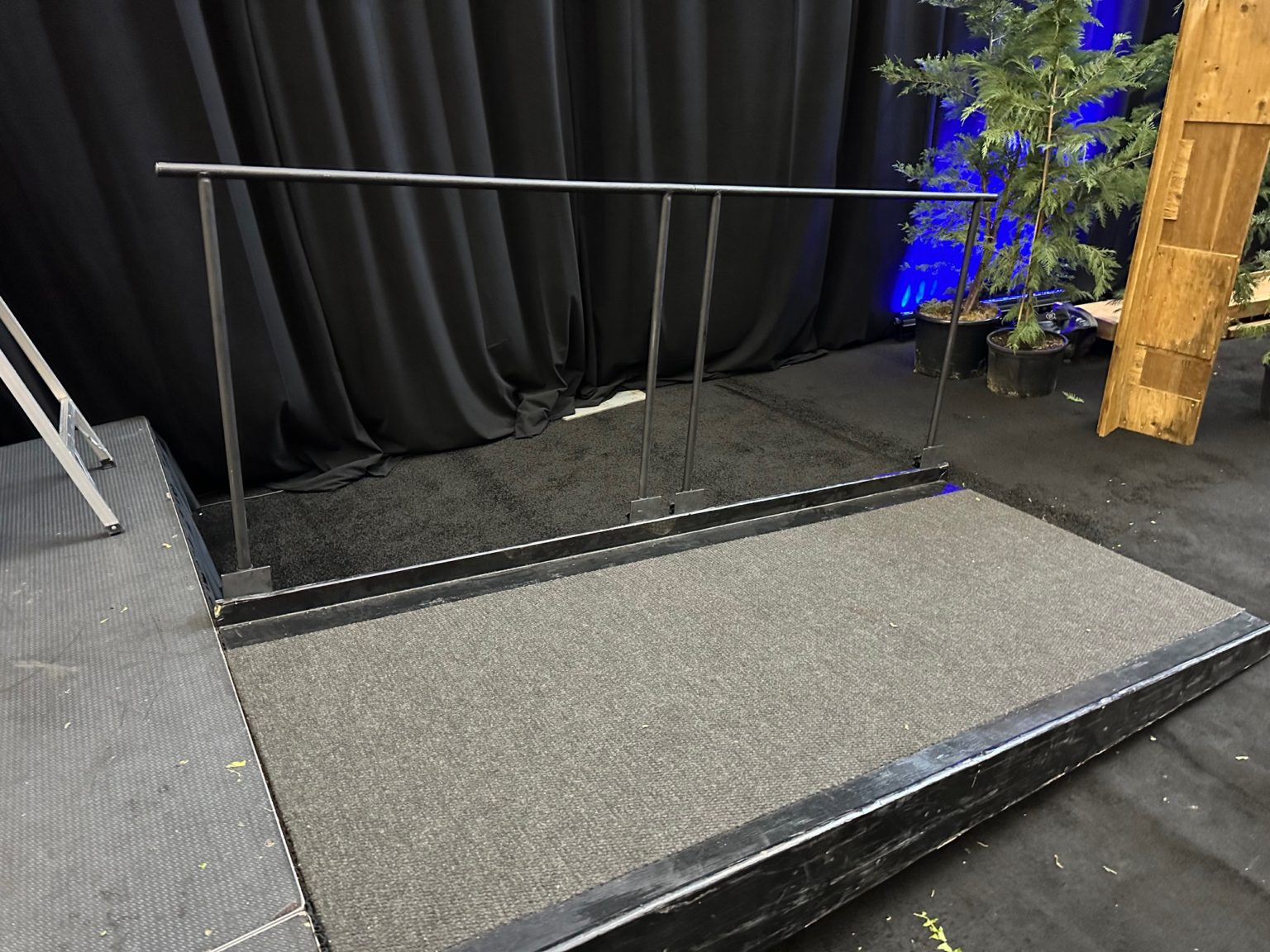 Accessibility ramp railing - Rowe Events